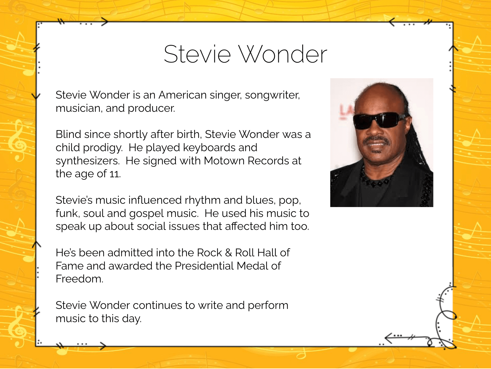 Stevie Wonder Slide - SingtoKids